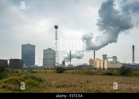 View of the Redcar Steel Works shortly before closure Stock Photo - Alamy
