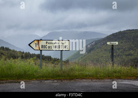 Road signs along the route of The Rider by Tim Krabbe Stock Photo - Alamy