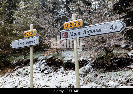 Road signs along the route of The Rider by Tim Krabbe Stock Photo - Alamy
