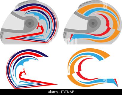 Helmet Graphics, Stripe : Vinyl Ready Vector Art Stock Vector Image ...