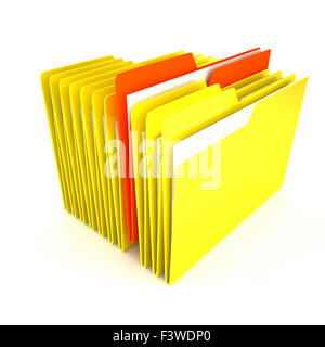 Folders over white background Stock Photo - Alamy