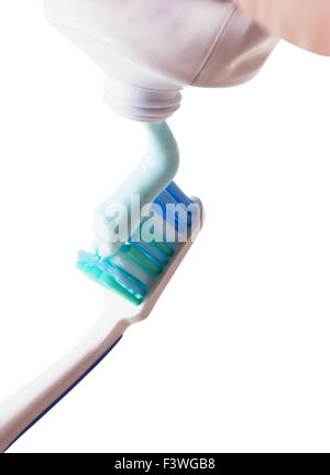 The toothpaste was squeezed out of the tube Stock Photo - Alamy