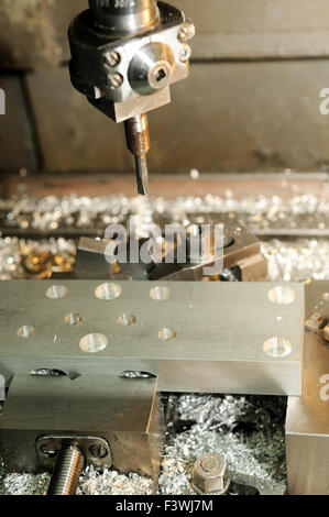 milling the metal blank Stock Photo - Alamy