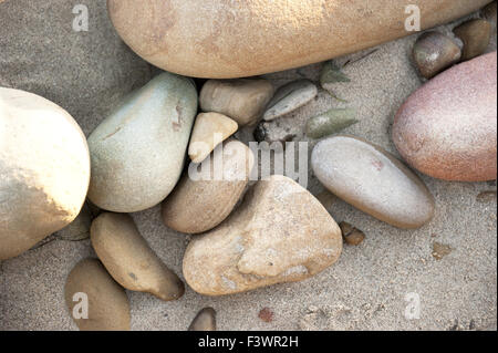 Abstract of rocks and smooth sand on Mahera beach, near Adara, Northern ...