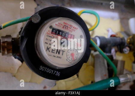 Water meter in shed outhouse Southern Water England UK Scotland Wales ...