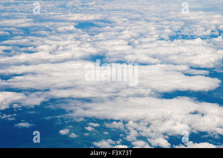 Blue sky with beautiful cotton like cirrocumulus cloud Stock Photo - Alamy