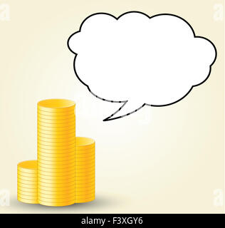 coins with bubble Stock Photo - Alamy