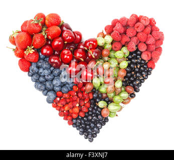 Natural background with different wild berries, macro shot Stock Photo ...