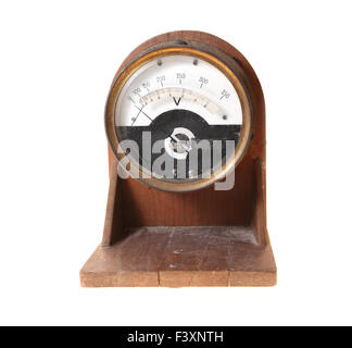 Old vintage ampere meter Stock Photo - Alamy