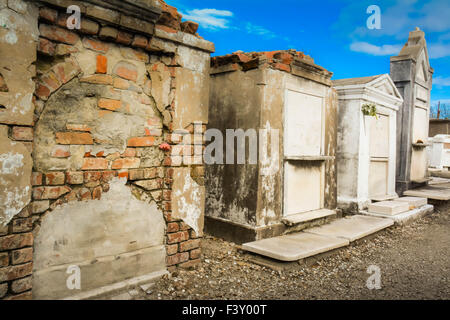 Crumbling, legendary above ground crypts in the oldest and most famous ...