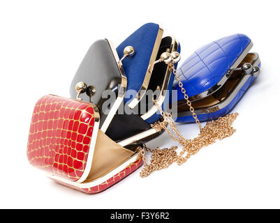Fashionable female open handbags Stock Photo - Alamy