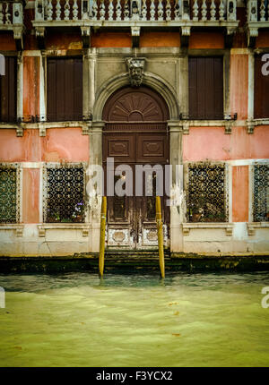Italy . Venice. ancient door. worn wood, ancient Stock Photo - Alamy