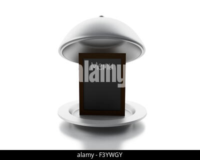 blank menu board, isolated white background Stock Photo - Alamy