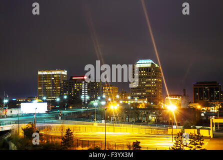 City of Colorado Springs Skyline at Night - Downtown Colorado Springs ...