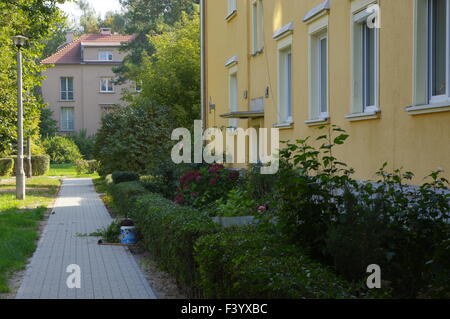 Nowa Huta, district of Krakow. Residential complex Osiedle Wandy, built ...