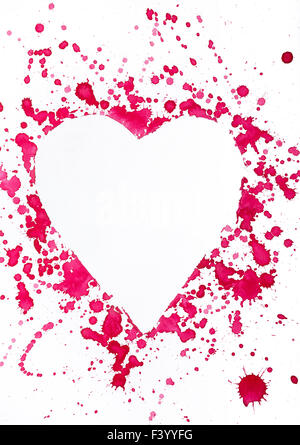 Red heart in the form of a circle Stock Photo - Alamy