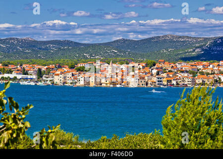 Coastal town of Pirovac waterfront view Stock Photo - Alamy