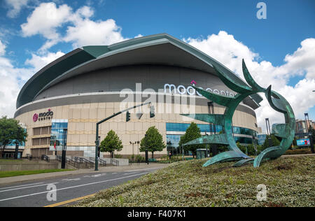Moda Center, a arena in Portland Oregon, aerial photo Stock Photo - Alamy