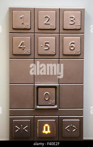 lift elevator keypad Stock Photo - Alamy