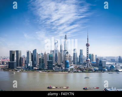 Bird's eye view of Shanghai Skyline Stock Photo - Alamy