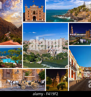 Collage of Spain images Stock Photo - Alamy