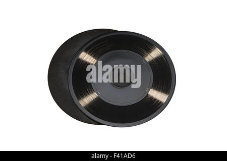 Retro single-sided disk isolated on white background Stock Photo - Alamy
