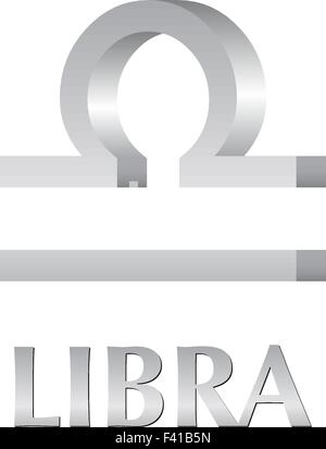 Isolated libra zodiac sign letter symbol Vector Stock Vector Image ...