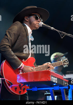 Sinkane performing at Womad, Charlton Park, Malmesbury, England, UK ...