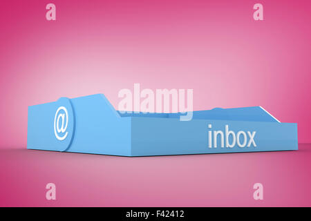Composite image of blue inbox Stock Photo - Alamy