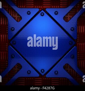 red and blue metal background Stock Photo - Alamy