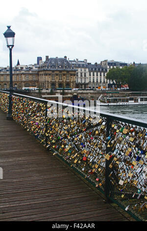 Bridge of locks in Paris, France Stock Photo - Alamy