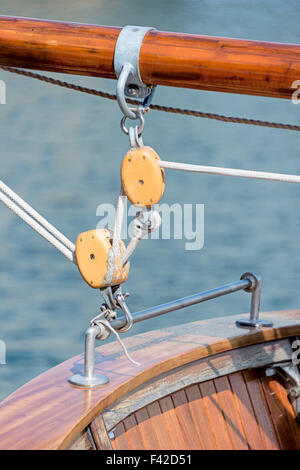 Close up of yacht tackle Stock Photo - Alamy