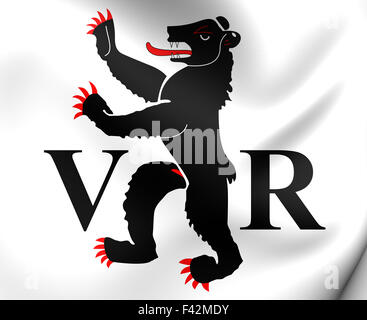 illustration flag of canton of appenzell ausserrhoden switzerland Stock ...