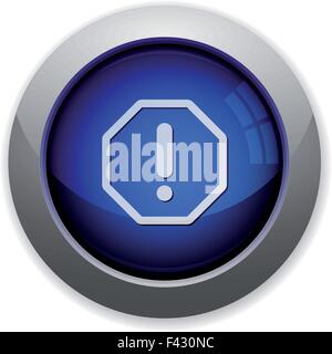 Blue glossy error web button Stock Vector Image & Art - Alamy