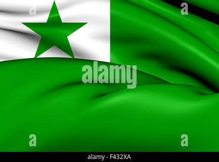 Flag of Esperanto. Close Up Stock Photo - Alamy