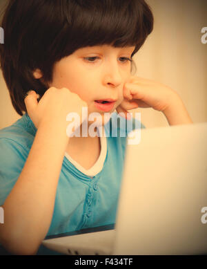 Little boy with notebook Stock Photo - Alamy
