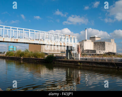 British Salt Factory on the Trent and Mersey Canal in Middlewich ...