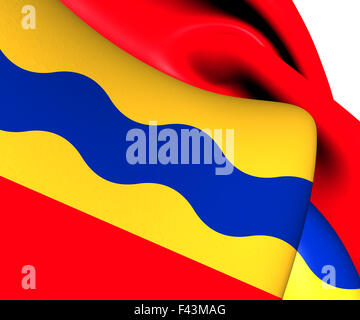 Flag of Overijssel, Netherlands. Close Up Stock Photo - Alamy