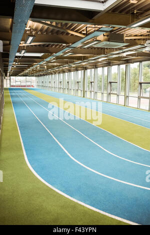 Indoor running track Stock Photo - Alamy