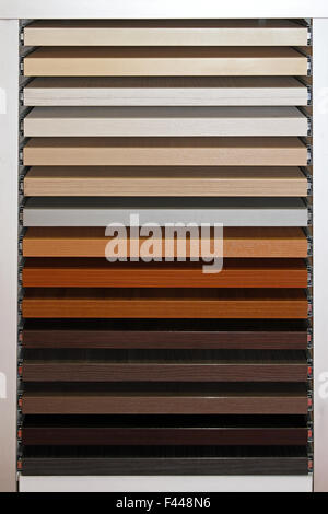 Wood samples board Stock Photo - Alamy