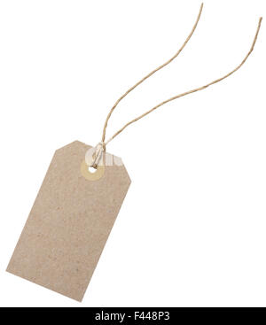 Empty shopping tag template on a rustic wood background Stock Photo - Alamy