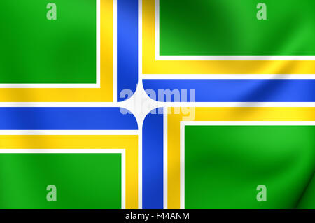 Flag of Portland, USA. Close Up Stock Photo - Alamy