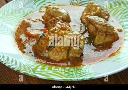 Chicken Khurchan - indian curry chicken Stock Photo - Alamy