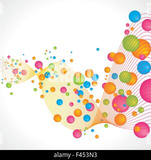 Color abstract circles, bubbles, sphere or ellipses pattern generative ...
