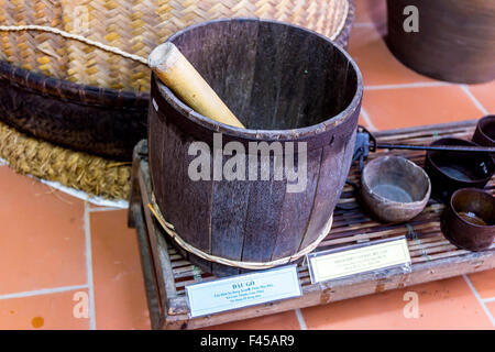 Ancient Vietnamese farming and fishing tools on display Stock Photo - Alamy