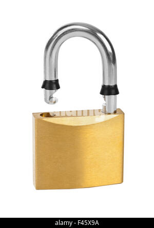 Opened safety lock Stock Photo - Alamy