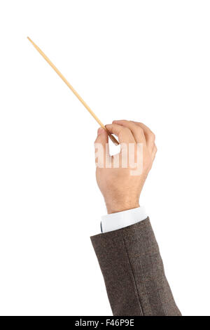 Music conductor hand Stock Photo - Alamy