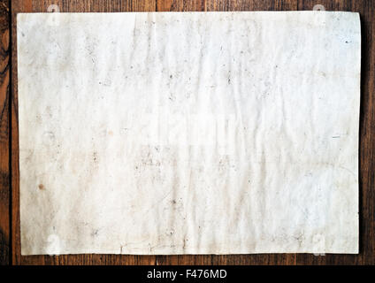 old brown discolored paper background, blank vintage paper surface in ...