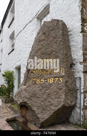 Adam Sedgwick Memorial in the village of Dent, Cumbria UK Stock Photo ...