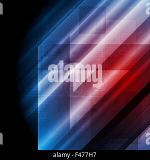 Dark blue tech background. Vector eps 10 Stock Photo - Alamy